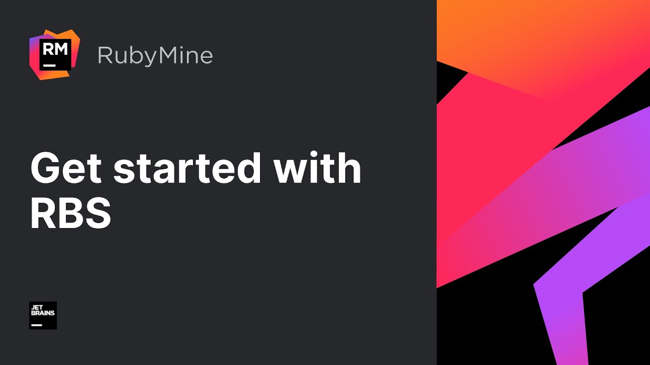 RubyMine: Get started with RBS