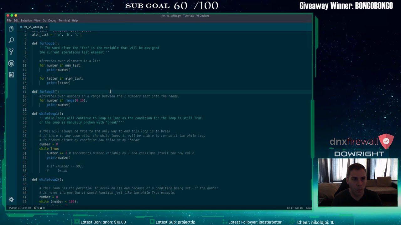 Python 101: FOR vs WHILE Loop