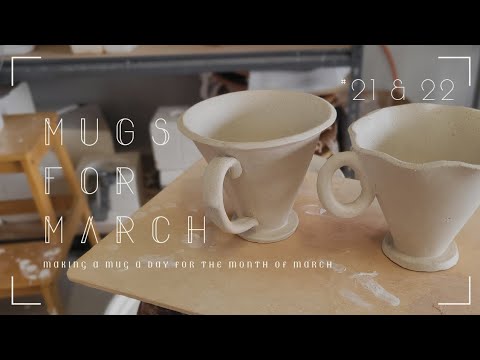 #21 & 22 'Mugs for March Challenge' - A pair of inspired traditional sundae mugs/glasses