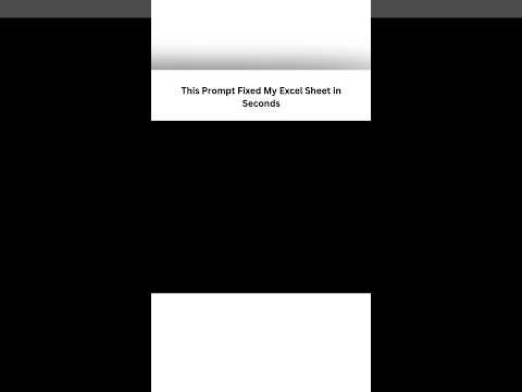Struggling in Excel? 1 Prompt to Solve Anythingđź’ˇ