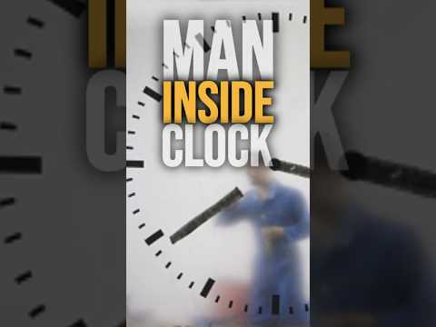 Is There Really a Man Living Inside This Airport Clock? 🤯#airport #weirdfacts #amsterdam