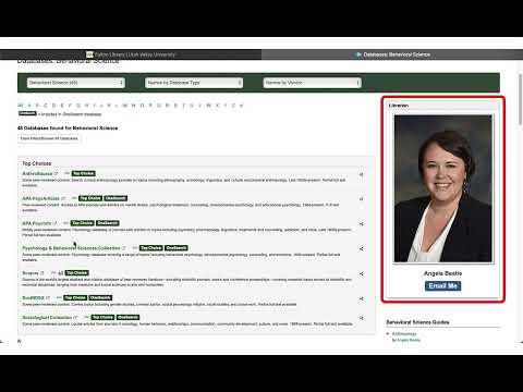 Psychology Research: Using APA PsycInfo