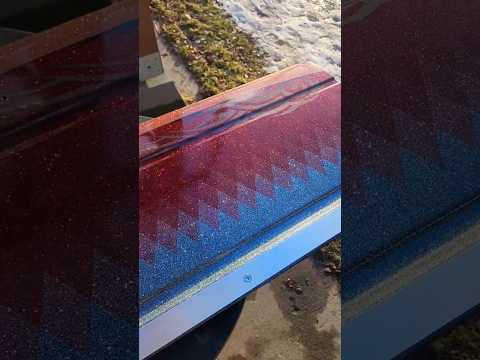 Rattle can paint job for my nephew #spraypaint #rustoleum #art #tailgate #minitruckin #toyota