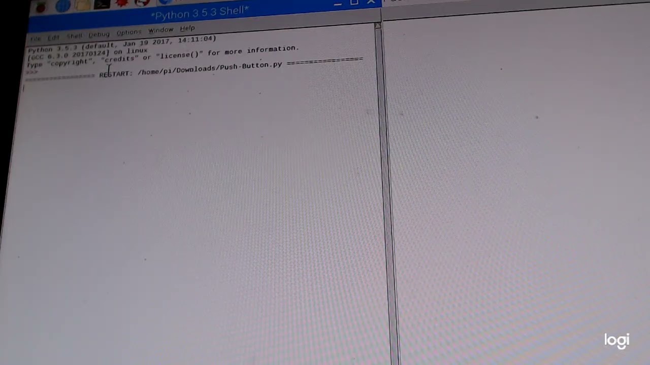 RPi Python Programming 15: Interfacing a push button & digital input
