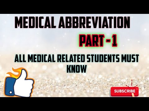 List of medical abbreviation/Medical terms/useful for all health care professional student