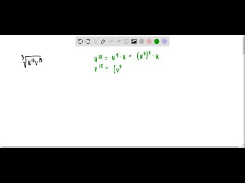 Simplify completely. Assume all variables represent positive real numbers. √(u^10 v^15)