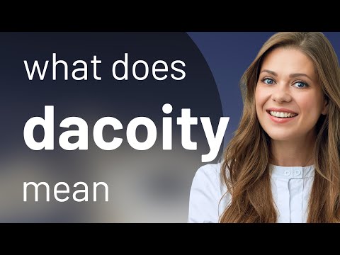 Dacoity | DACOITY meaning