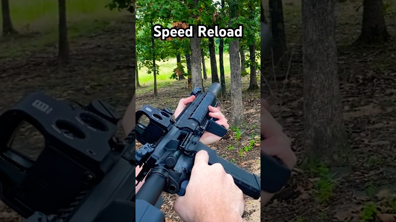 Practice Speed Reloading🥷🏼 #shorts #silencer #ar15 #hk416 #shooting #reload #556