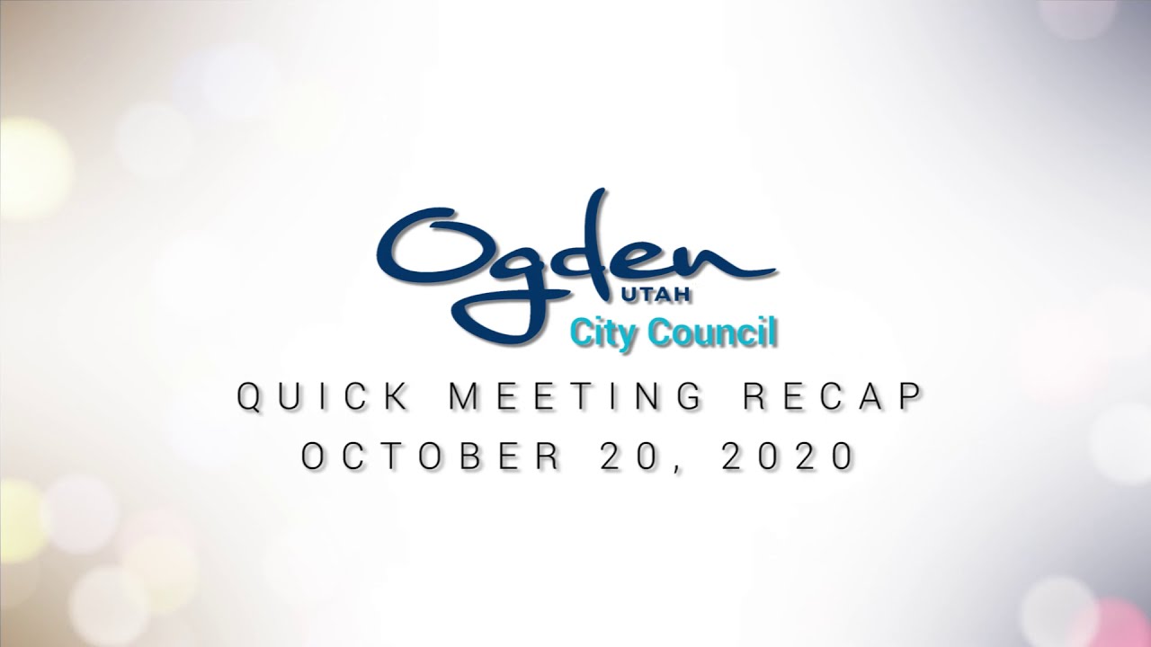 Quick Meeting Recap - October 20, 2020