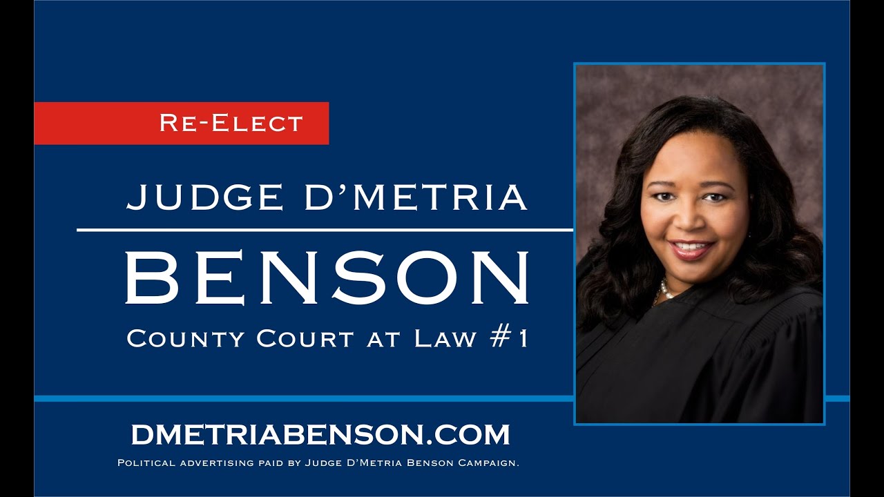 Re-Elect Judge D'Metria Benson
