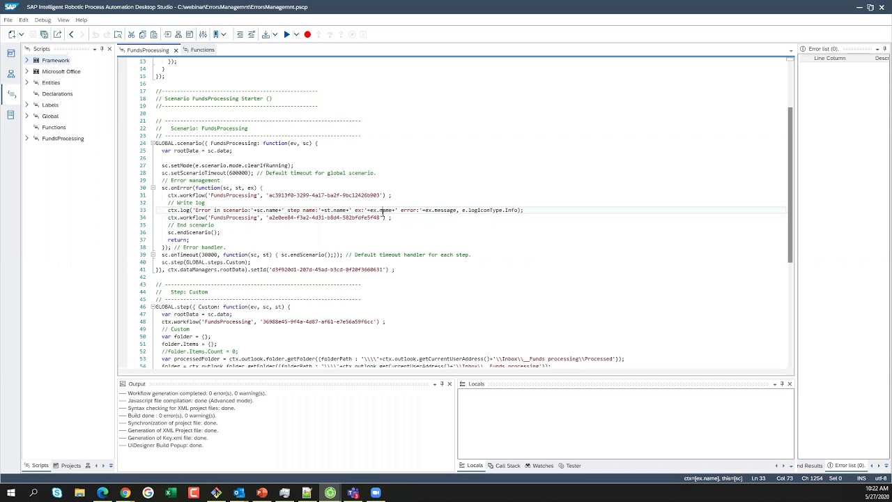 SAP Community Call: How to manage errors during bot execution