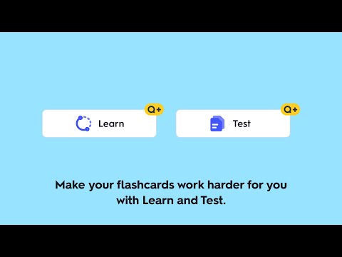 Study smarter with Quizlet Learn and Test