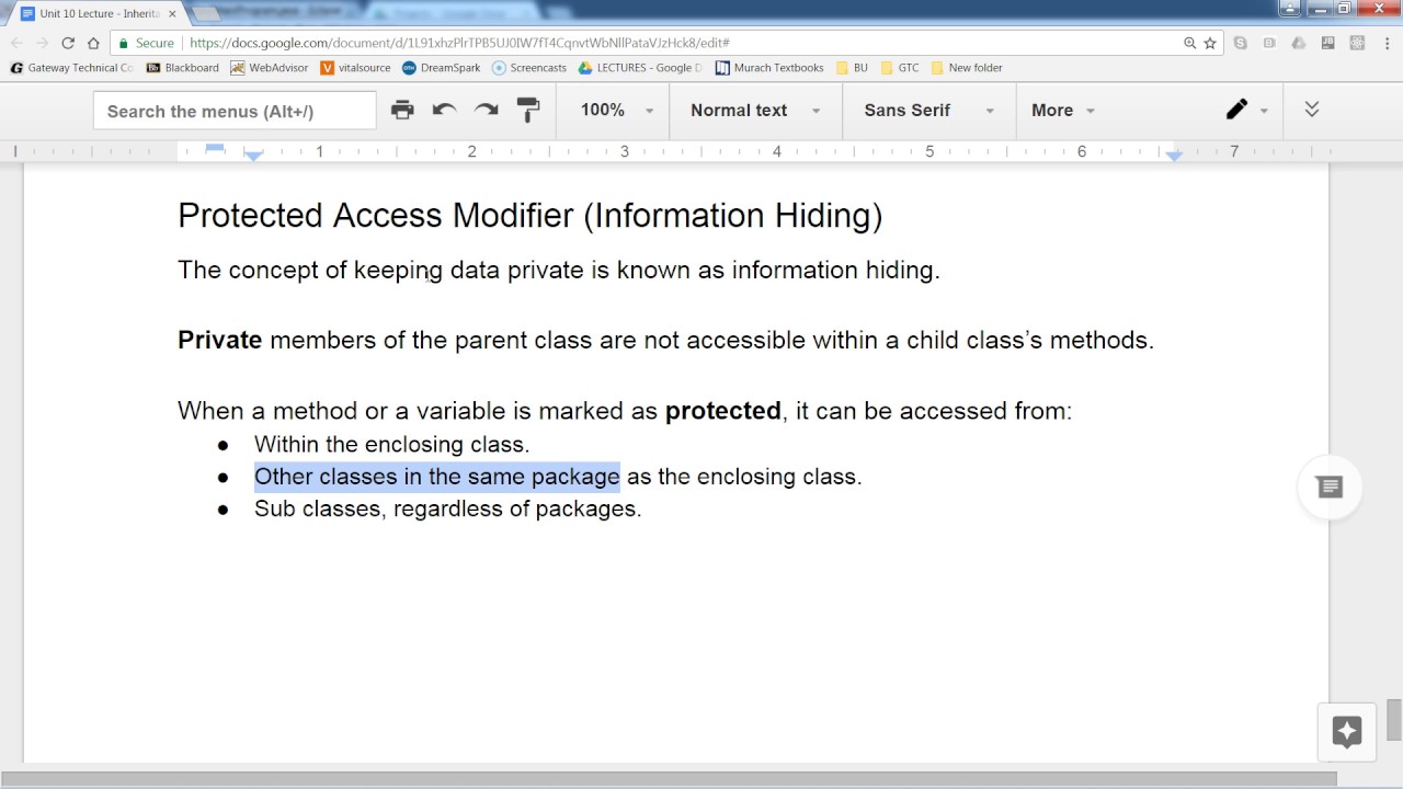 Java Programming 1 - Inheritance Part 2/2