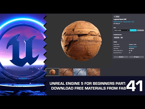 Download Free Materials & Textures from Fab: Unreal Engine 5 for Beginners #41