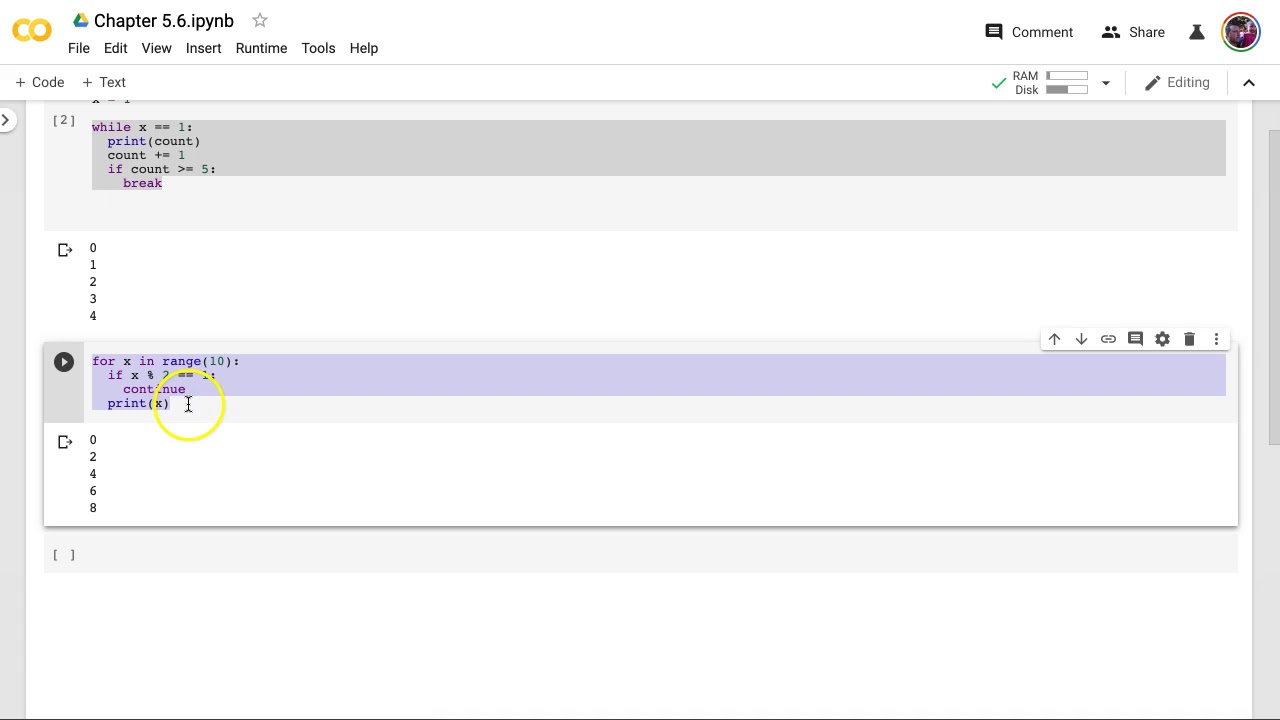 Python: Break, Continue, Else (in loops)
