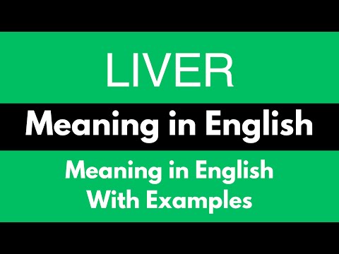 Liver meaning/What is meaning of Liver