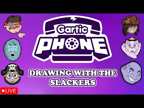 đź”´Live - Gartic Phone The Telephone Drawing Game - Roadto200Subs