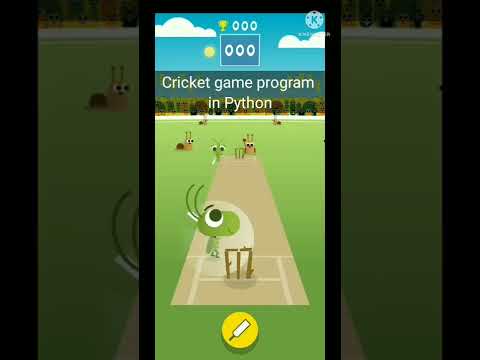 Cricket game program in python | Python cricket game #python
