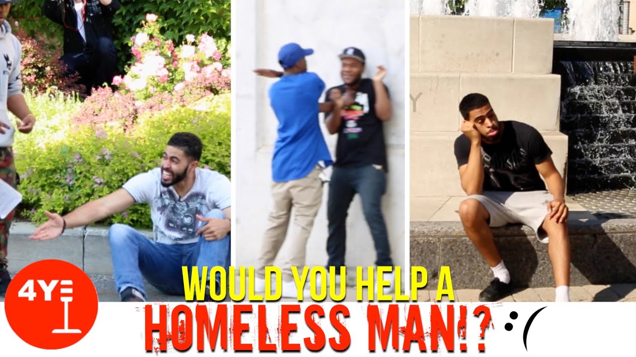 WOULD YOU HELP A HOMELESS MAN? [SOCIAL EXPERIMENT PARODY]