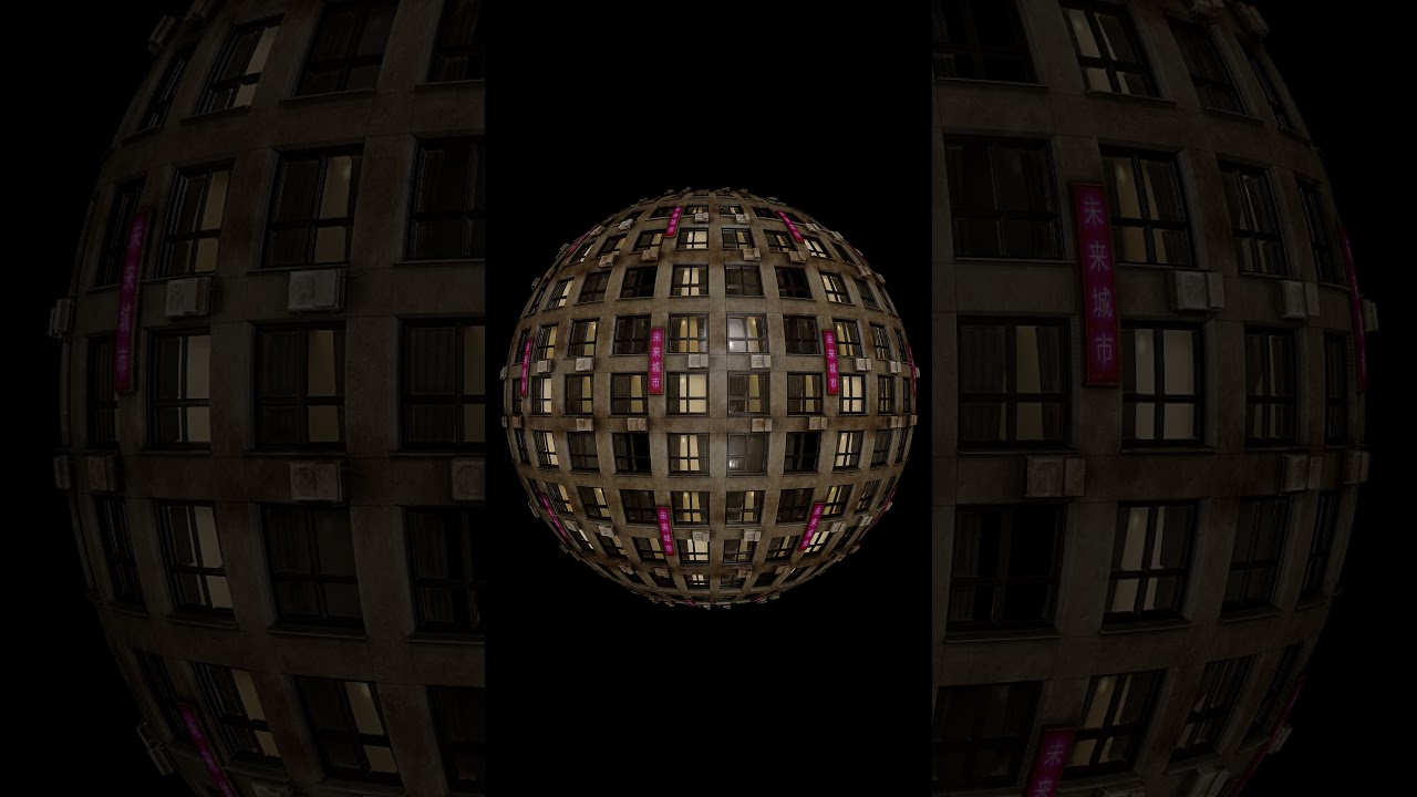 Procedural Day & Night Urban Facade Material | SBSAR for Games, Archviz & VFX #substancedesigner