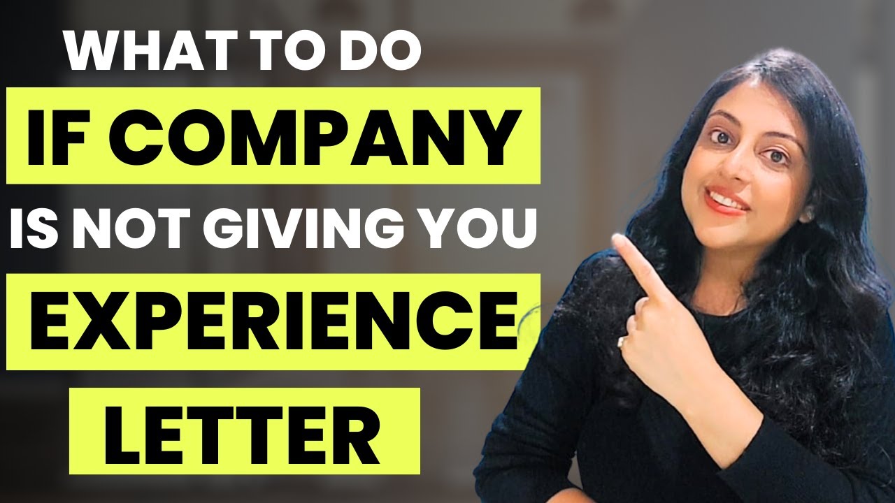 What to do if your company is not giving you work experience or relieving letter | Exp Certificate