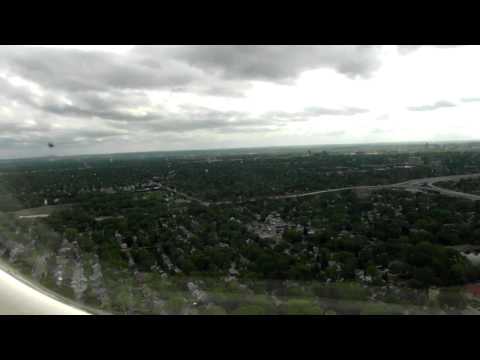 MSP HD United Airlines E170 Landing First Class Minneapolis St. Paul Minnesota Embraer