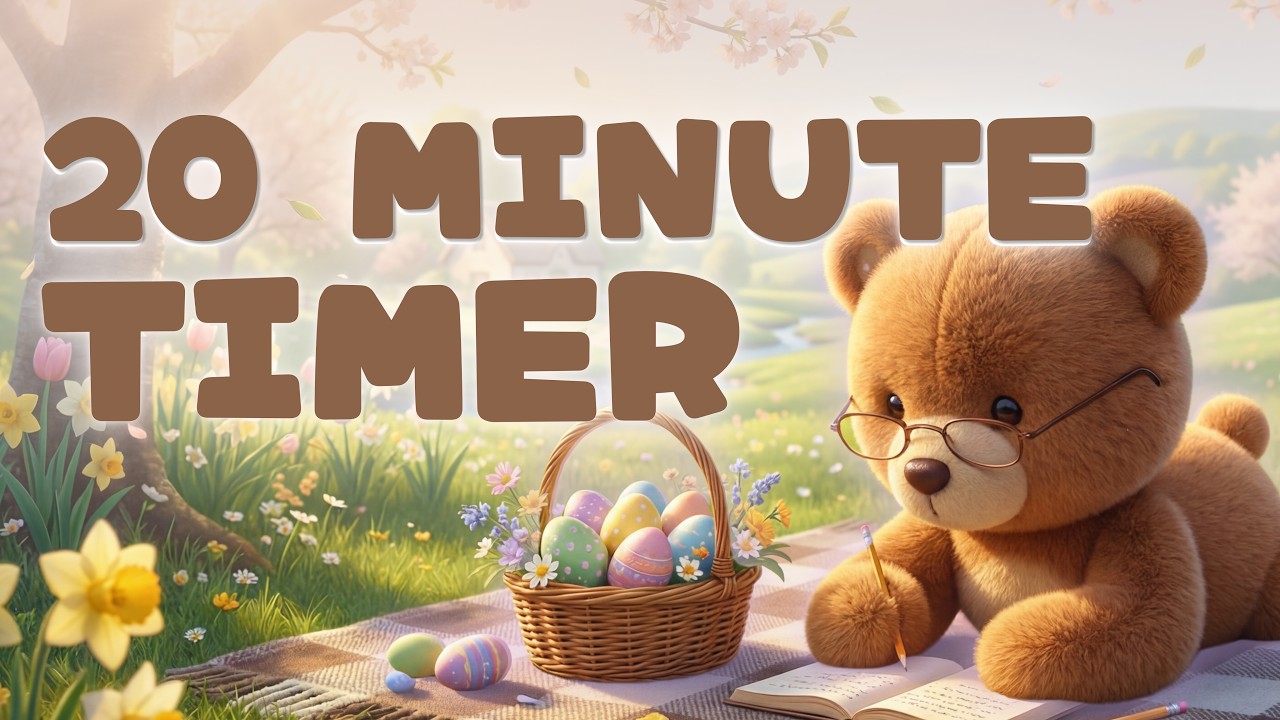 20 Minute Timer 🐣🌸 Easy Timers & Countdown | Simple Timers for Classroom, Study & Everyday Use