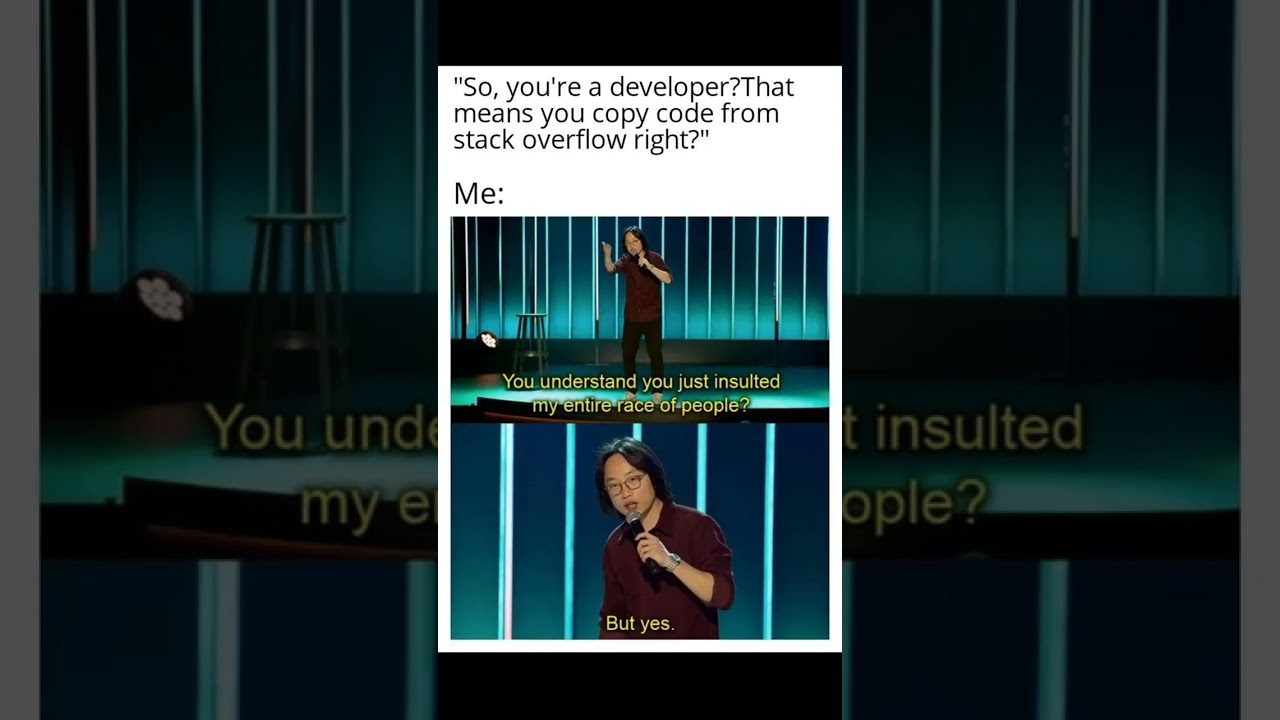 Copying from stackoverflow #programmerhumor #shorts #short