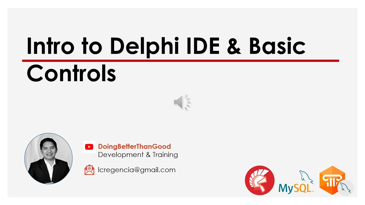 Delphi IDE and Basic Controls Intro