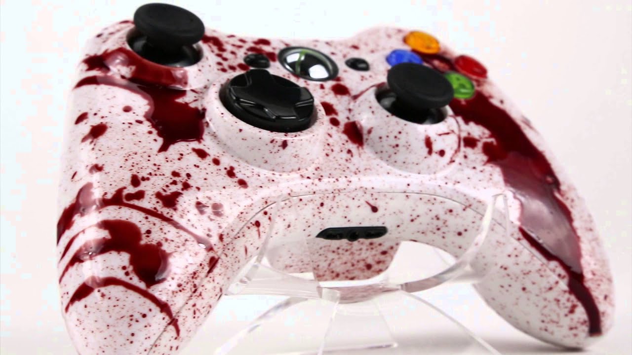 Blood Splatter - XBOX 360 - Modded Controllers - Controller Chaos