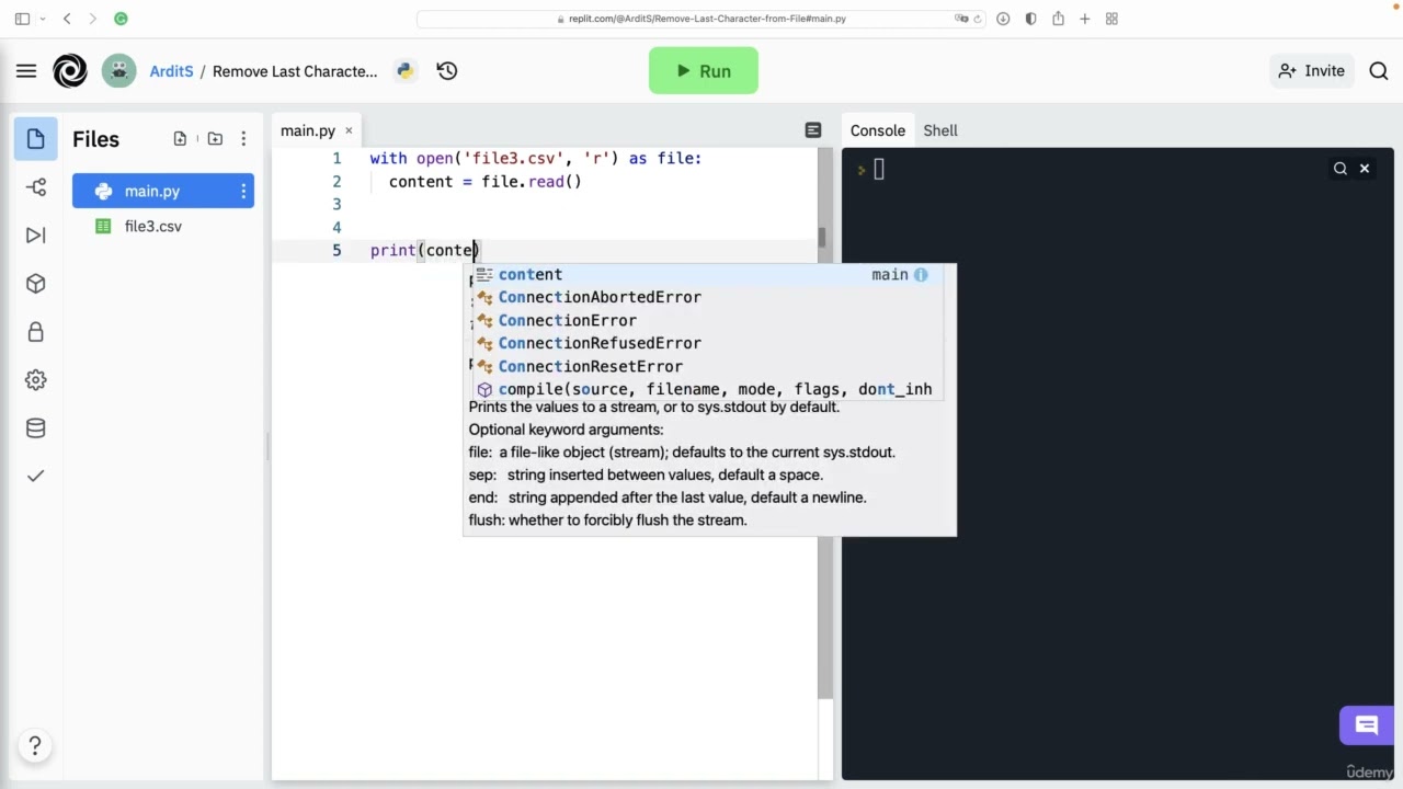 Remove Last Character from File | Automate Everything with Python