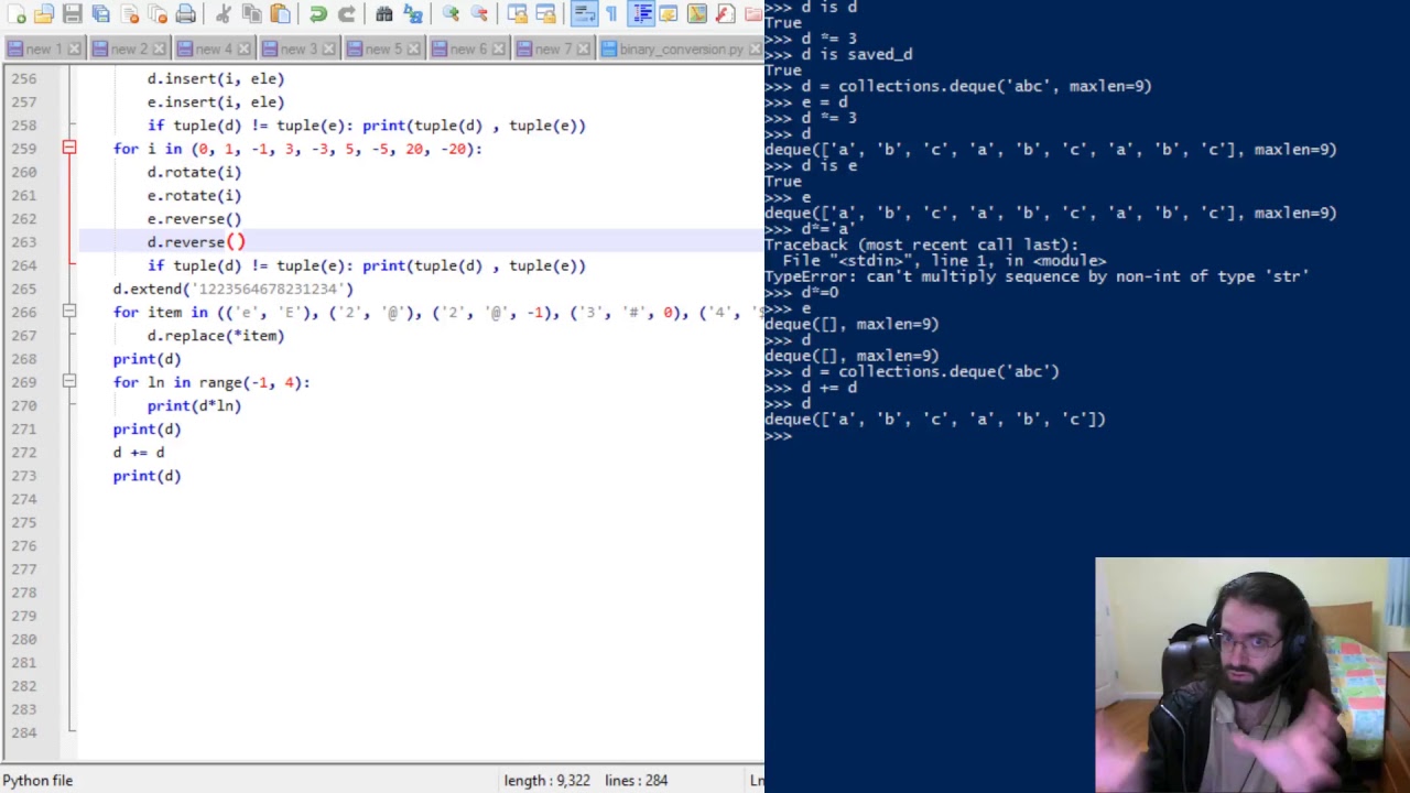 Let's Code Python: Deque, Part 6