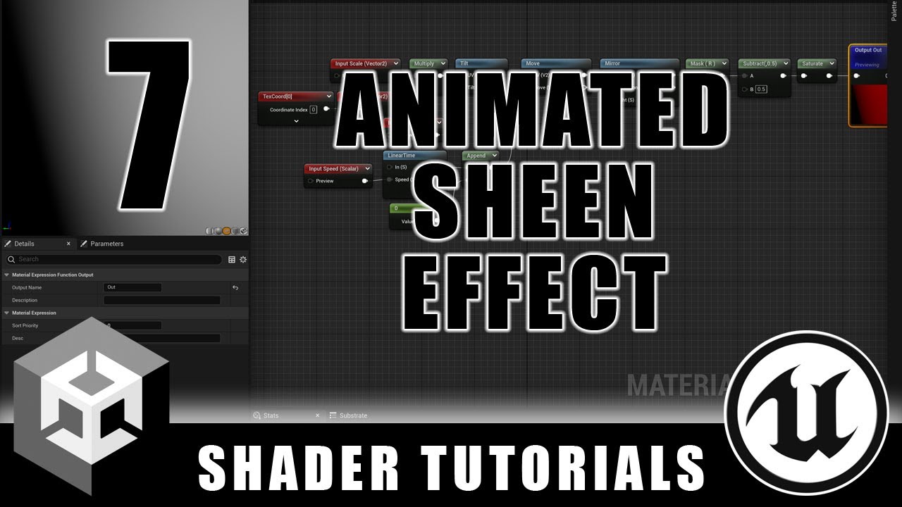 Animated Sheen Effect - Procedural Shapes and Patterns - Episode 7