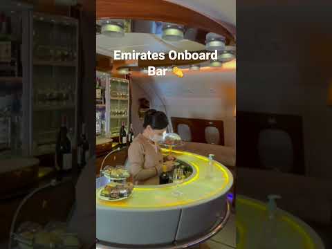 The #Emirates #A380 #BusinessClass #OnboardBar #Travel #AwardTravel