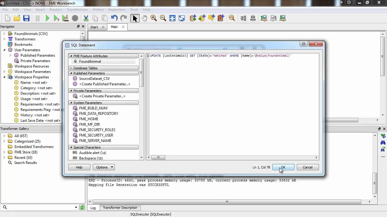 Perform complex SQL queries with the SQLCreator and SQLExecutor