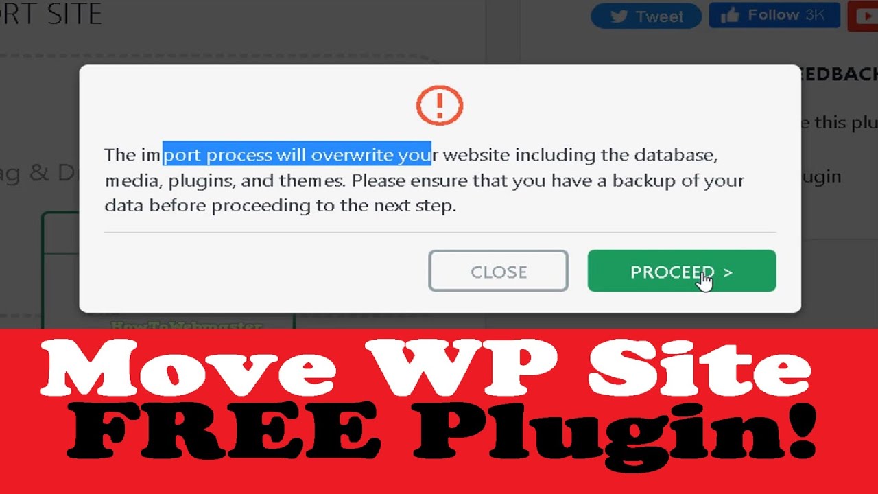 How to Move Wordpress Site to New Hosting Server - Free Easy WP Migration Plugin
