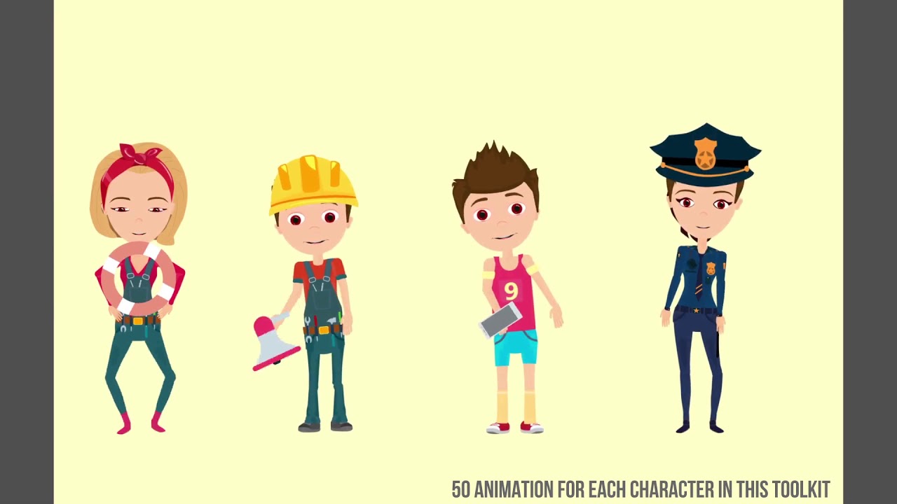 Explainer Video Toolkit Toon City | After Effects template