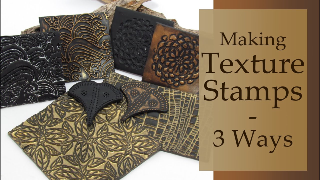 3 Ways to Make Your Own Polymer Clay Texture Stamps