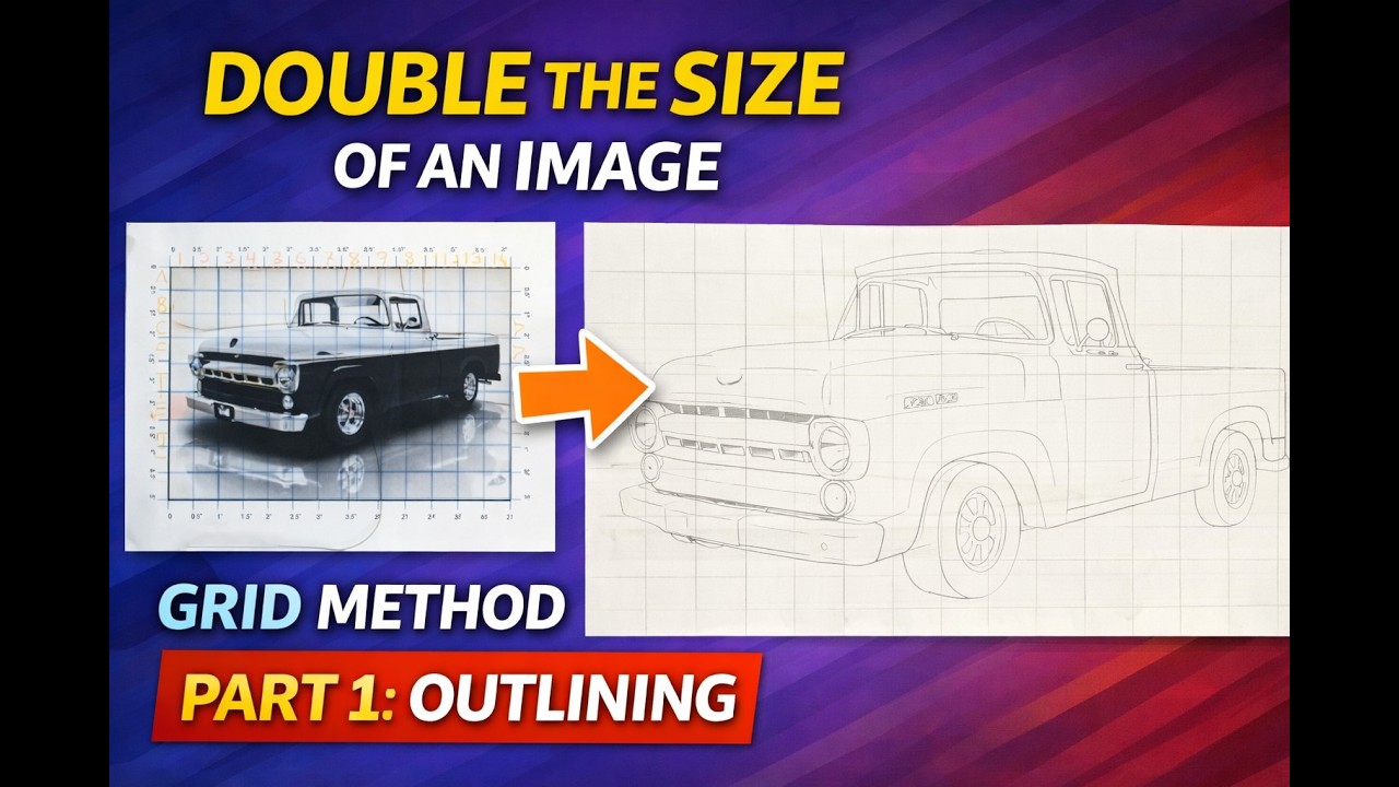 Creating Outlines for the 10x14 Grid Drawing