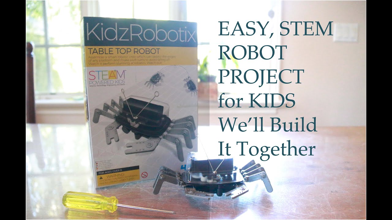 Let's Build a Crab Robot Together, EASY STEM DIY TUTORIAL