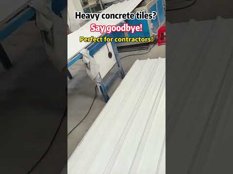 Heavy concrete tiles? Say goodbye! #b2b #construction #building #roofing #buildingconstruction#fyp