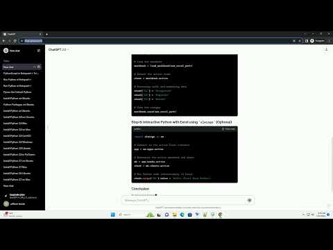 how to use python in excel 365