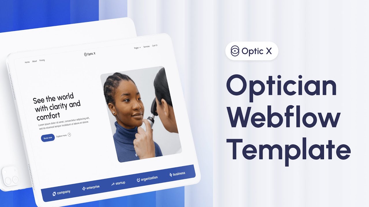 Optic X - Optician Webflow Template | BRIX Templates
