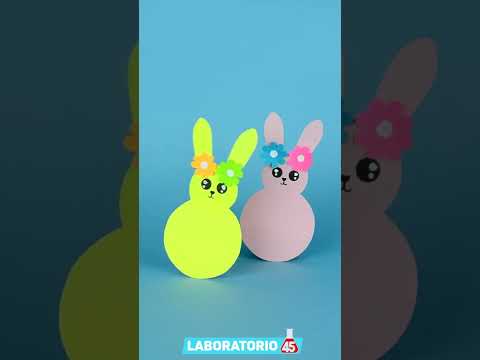 How to Make a Paper Bunny | DIY Easy Easter Crafts #Shorts