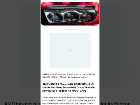 AMD Has Not Released A New Radeon Driver For RDNA 2 “Radeon RX 6000” GPUs In 2 Months
