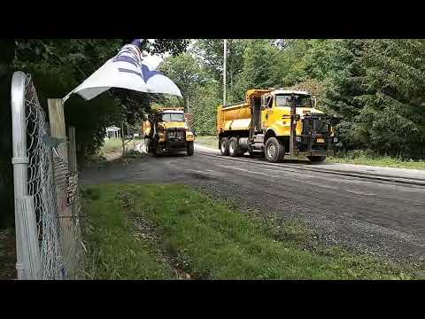 Dpw and Contractors paving and milling a road(1)