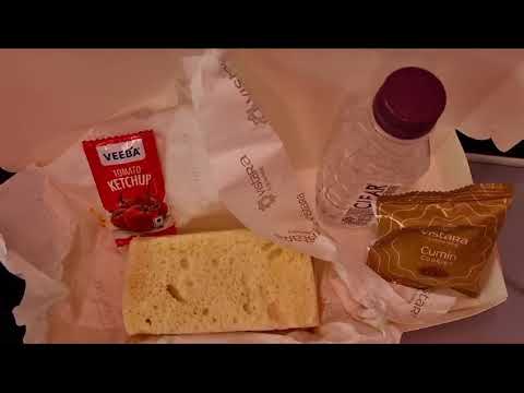 Air Vistara - Asian Vegetarian Meal - Hyderabad to Goa #India