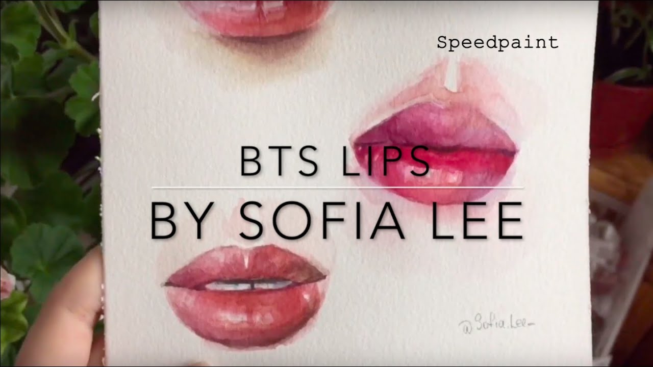 BTS Lips Speedpaint/ by Sofia Lee