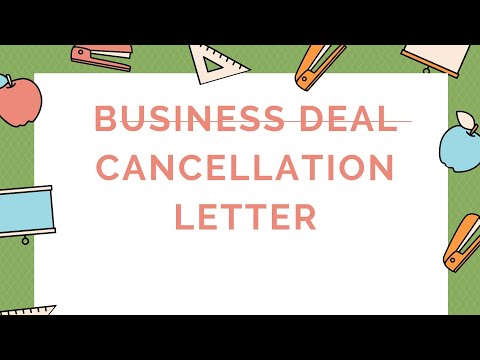 How to write a cancellation letter from a cable company.