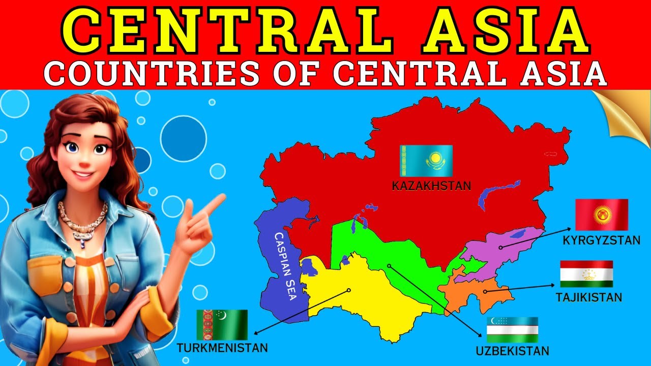 Central Asia Map Explained 🌍 | Countries, Capitals & Key Facts